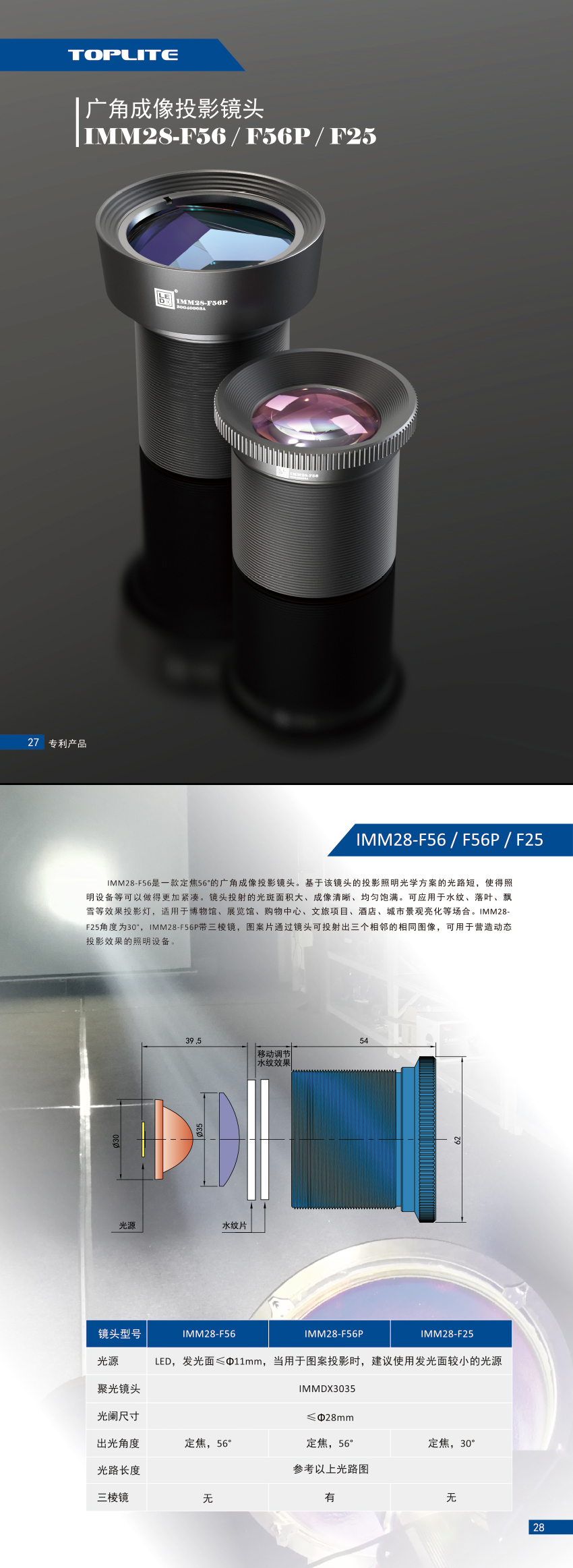 产品画册资料-广角成像投影镜头（IMM） - 广州市多普光电科技有限公司